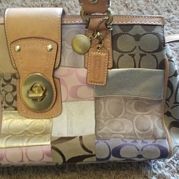 Coach | Bags | Coach Patch Work Hand Bag Purse | Poshmark